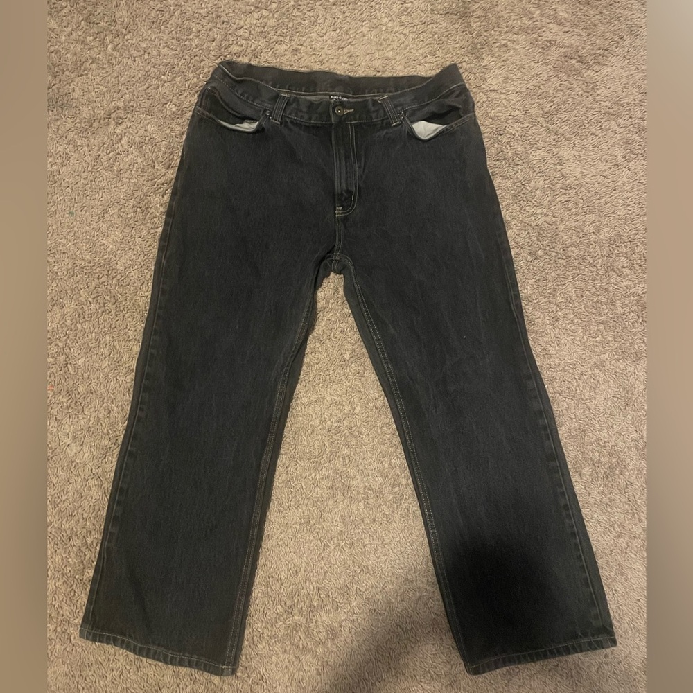 Super Sick Black Baggy Jeans Faded - Gem